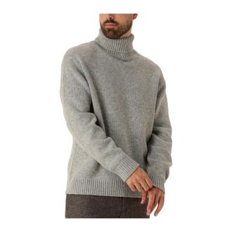 Selected Grauer Strickrollkragenpullover - - Knitwear - Herren - Grau - XL