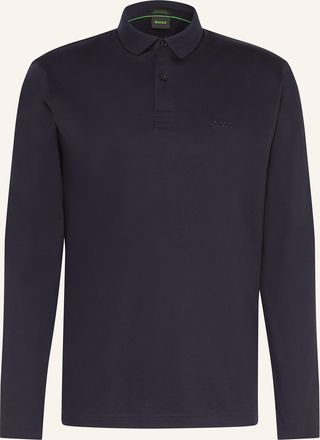 HUGO BOSS Jersey-Poloshirt Pirol Regular Fit blau