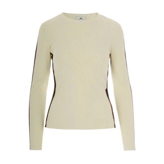 Elisabetta Franchi Damen, Strickwaren, Beige, SGr&ouml;&szlig;e