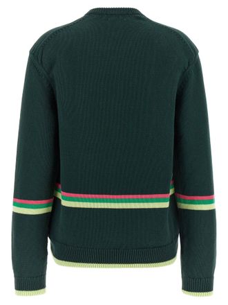 J.W.Anderson Sheep Intarsia Sweater - Green