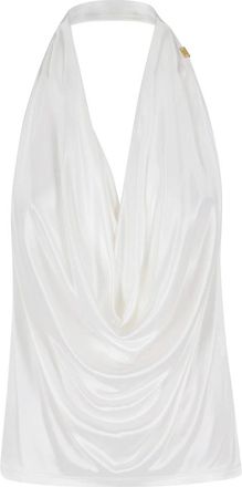 Elisabetta Franchi Femme, Tops, Blanc, Taille: 38 FR Canottiera
