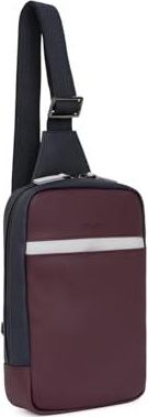 Pellet Sac monobretelle - Compatible téléphone Portable - pour Homme - Collection Master - Bordeaux/Multicolore