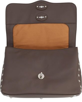 Zanellato Womens Postina Small Leather Bag Brown Handbags Hand