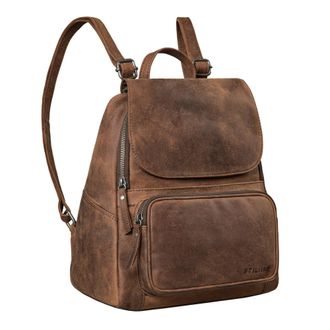 STILORD Ellie Eleganter City Rucksack f&uuml;r Damen Leder Tagesrucksack im Vintage-Look - Rucksack-Tasche Backpack f&uuml;r B&uuml;ro Uni Reisen Freizeit Lederrucksack Dame