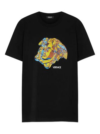 Versace t-shirt Crystal Medusa Study - Noir