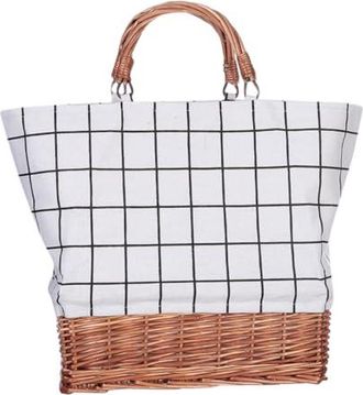 Frcolor Sac Cabas Toile &Eacute;cologique Rattan Tress&eacute; pour Femme Sac de Course et &Eacute;l&eacute;gant pour Shopping et Usage Quotidien pour Transporter Vos Affaires