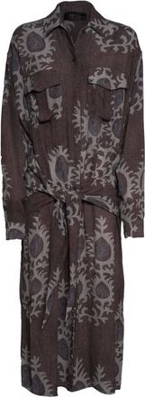 Bazar Deluxe Femme, Robes, Brun, Taille: 34 FR Chemisier Midi