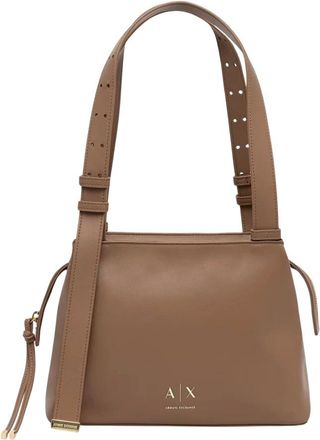 A|X Armani Exchange Sac Hobo - Femme - Sacs - Beige - Taille: ONE Size