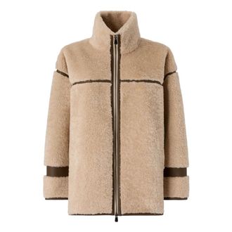 Pinko Jacke aus Kunstpelz & Lammfellimitat - - Jackets - Damen - Beige - XS