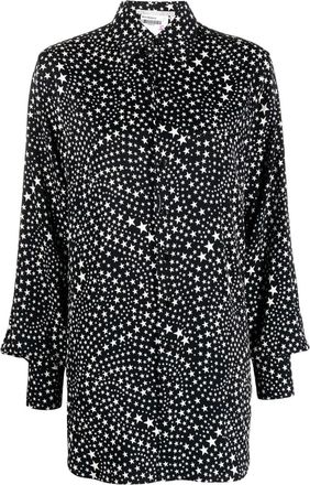 Stella McCartney Hemd mit Sterne-Print - Schwarz