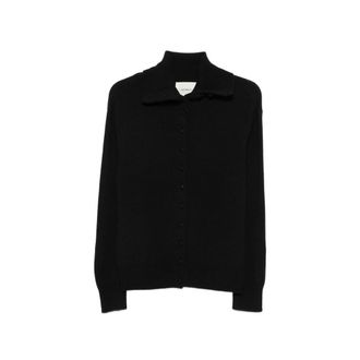 Lisa Yang Denie Button-up Sailor-collar Cardigan