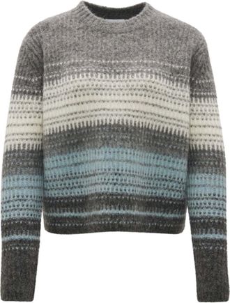 OPUS Damen Pullover | Strickpullover PRADETA Boxy Fit mit Alpaka Glacier Blue, 40