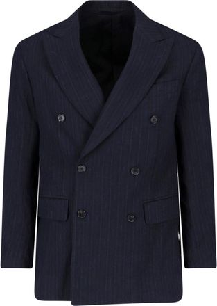 Kaptain Sunshine Double-Breasted Wool Blazer