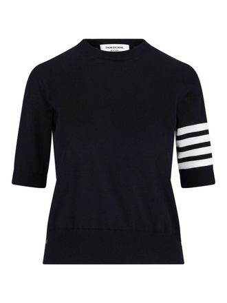 Thom Browne Pull Col Bateau - Bleu