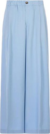 Marni Femme, Pantalons, Bleu, Taille: 34 FR Pantalon Large en Satin