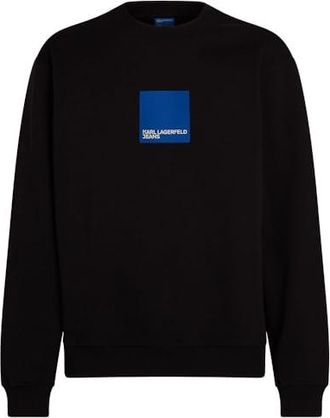 Karl Lagerfeld Karl Lagerfeld Jeans, Homme, Sweat À Logo Box, Coupe Régulière, Noir, L