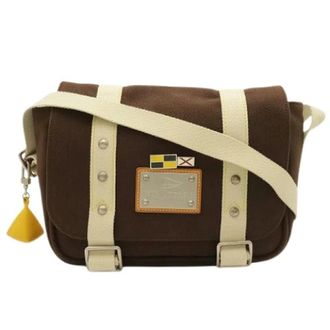 Louis Vuitton Sac bandouli&egrave;re vintage Pre-owned en toile - Femme - Pre-owned - Brun - Taille: ONE Size
