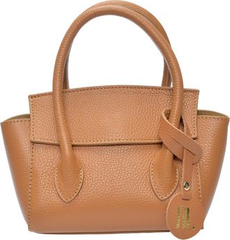 Anna Luchini Braun Rindsledertasche