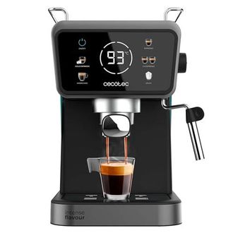 Cecotec Machine &agrave; Caf&eacute; Express Power Espresso Touch ColdBrew. &Eacute;cran Tactile, Syst&egrave;me ColdBrew, Pompe 20 Bars, Buse Vapeur Orientable, R&eacute;servoir 1,5L, Bras Dou