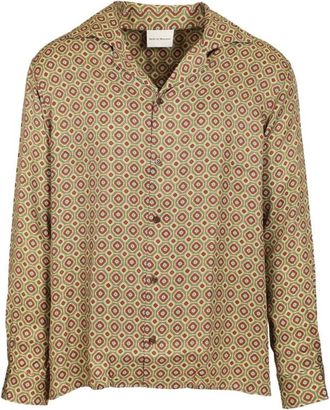 Dr&ocirc;le de Monsieur Homme, Chemises, Vert, Taille: L Camicia Geometrica
