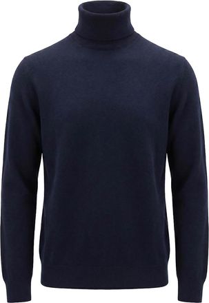 Drumohr Pull Col Roul&eacute; - Bleu Fonc&eacute;