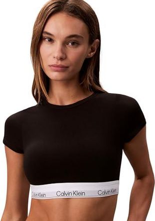 Calvin Klein Brassi&egrave;re Femme T-Shirt Col Haut, Noir (Black), M