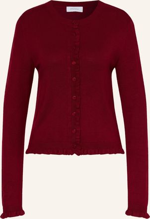 Darling Harbour Darling Harbour Strickjacke Mit R&uuml;schen rot