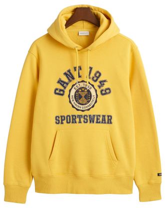 GANT Herren Front Graphic Sweat Hoodie Kapuzenpullover, Faded Sunset, S