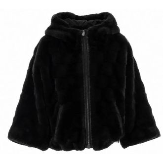 Pinko Pinko, Femme, Vestes, Noir, Taille: 38 FR Veste Cadetia en fausse fourrure