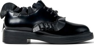 Camper Dean ruffled lace-up shoes - Schwarz