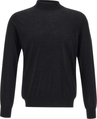 KANGRA Pull &agrave; col montant - Homme - Pulls - Noir - Taille: L