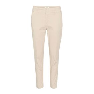 Part Two Femme, Pantalons, Beige, Taille: 48 FR Ch&ecirc;ne Fran&ccedil;ais Pantalon Coupe D&eacute;contract&eacute;e
