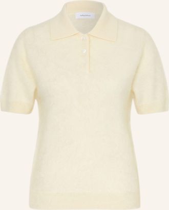 Darling Harbour Darling Harbour Strick-Poloshirt Aus Cashmere weiss