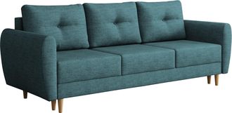 Mirjan24 Schlafsofa Tukya mit Bettkasten, Couch mit Bettfunktion, Sofa mit Schlaffunktion, Polstersofa für Wohnzimmer, Bettsofa, Dauerschläfer-Sofa, Couchgarni