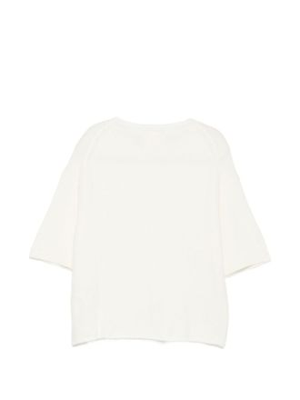 Closed Fine Knit Wool Crewneck Sweater - Cream