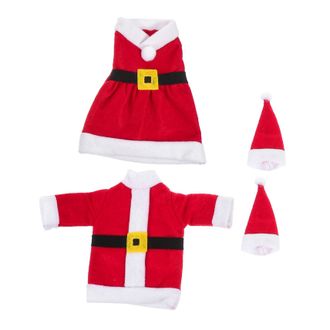 Holibanna 2st&uuml;cke Weihnachtsflaschenh&uuml;te Getr&auml;nkeflaschen Weihnachtsmann-Thema Partydekoration Aus Hochwertigem Material Kompakt Und Leicht