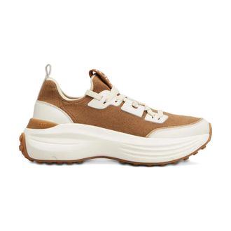 Tod's Femme, Chaussures, Brun, Taille: 40 EU Baskets &agrave; lacets avec d&eacute;tail logo