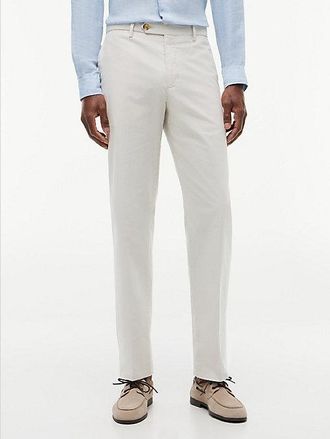 Tommy Hilfiger Pantalon coupe standard New York Label en dobby