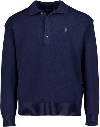 Polo Ralph Lauren Herren Pullover blau Baumwolle unifarben