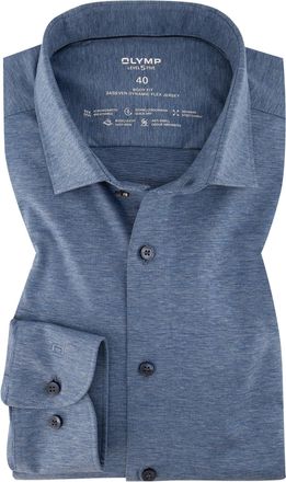 Olymp Herren Hemd blau meliert