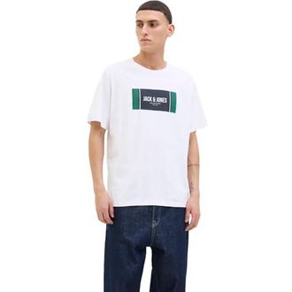 Jack & Jones Jjhayato Tee SS Crew Neck BTS, Blanc., S