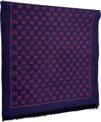Gucci T&uuml;cher & Schals - Gucci wool scarf, navy blue - Gr. unisize - in Blau - f&uuml;r Damen