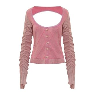 Cormio Cardigan Pullover - - Knitwear - Damen - Rosa - XS