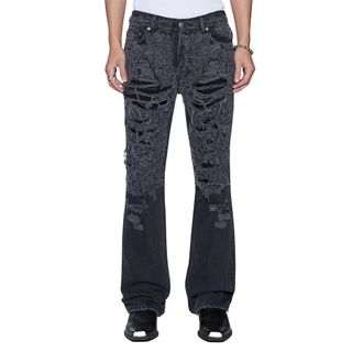 Ksubi Bronko Asher Trashed - - Jeans - Herren - Grau - W28