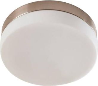 Lindby Plafonnier Salle De Bain Amilia à intensité variable (Moderne) en Métal e. a. pour de bain (1 lampe,à E27), WC Luminaire Lampe Plafond Eclerage