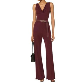 Max Mara Femme, Combinaisons et Ensembles, Rouge, Taille: 38 FR Combinaison Jambes Larges