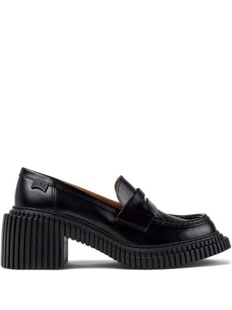 Camper mocassins Pix London en cuir &agrave; entaille penny - Noir