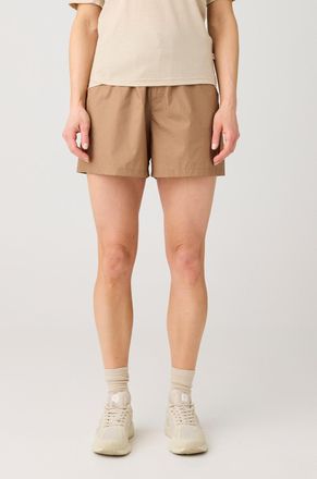 Knowledge Cotton Apparel Damen vegan Shorts Sky Relaxed Vent Ripstop 90 Tuffet Braun