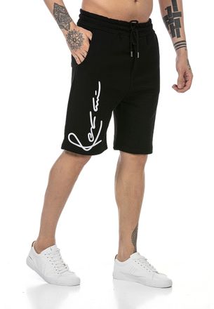 Red Bridge Shorts Sweatpants Kurze Hose Baumwolle Premium Qualität Schwarz M