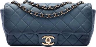 Chanel Sac bandouli&egrave;re vintage doccasion - Femme - Pre-owned - Bleu - Taille: ONE Size
